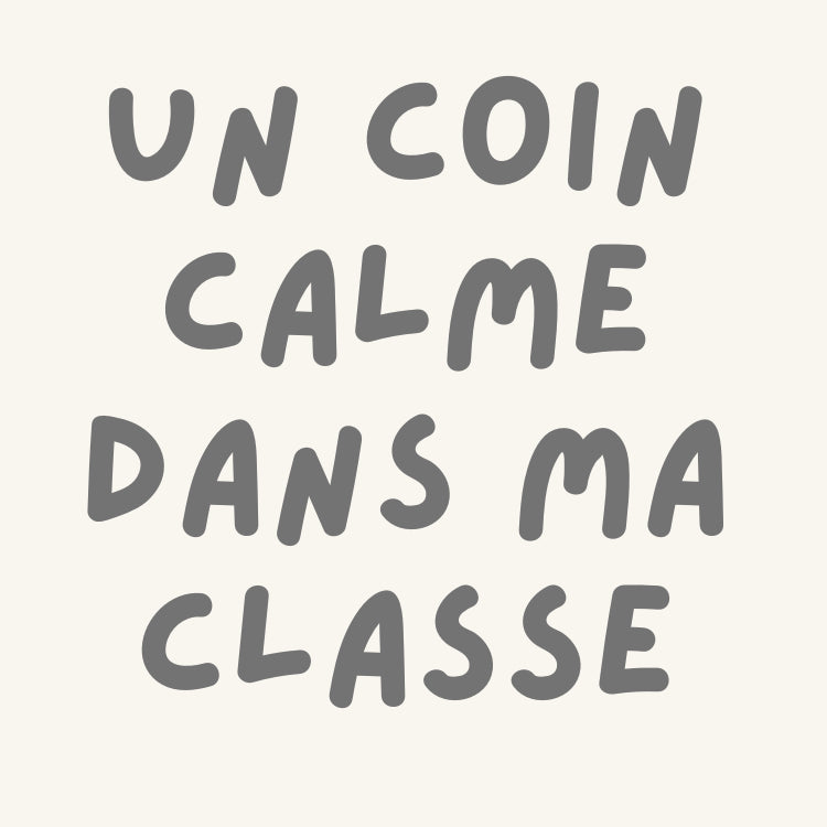 Coin Calme en Classe : Matériel pour Gérer Stress et Émotions chez l'Enfant